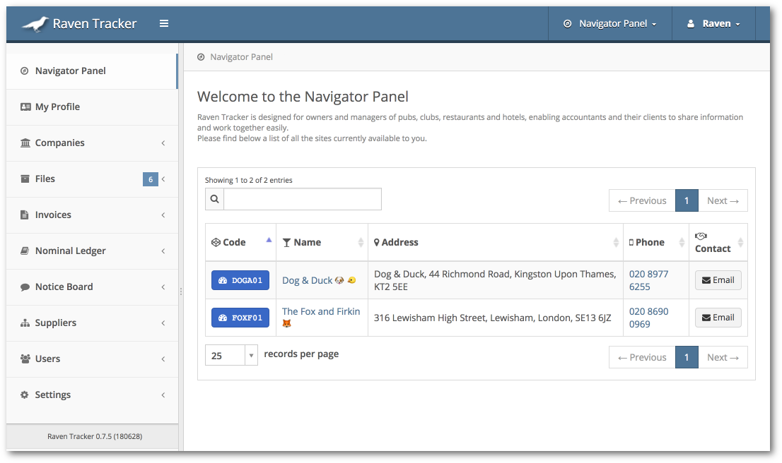 Navigator Panel – Elysian Labs