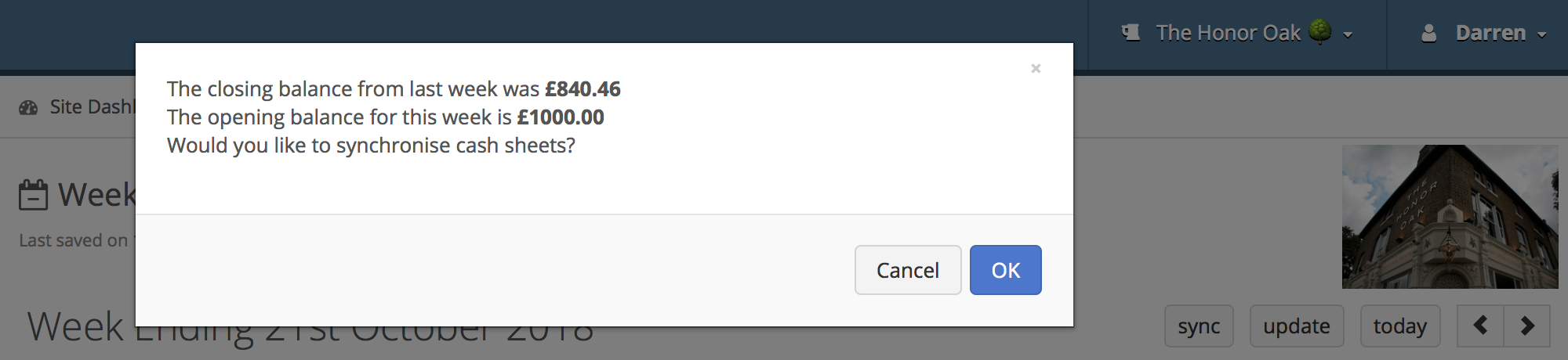 Raven – Cash Sheet Synchronisation – Elysian Labs